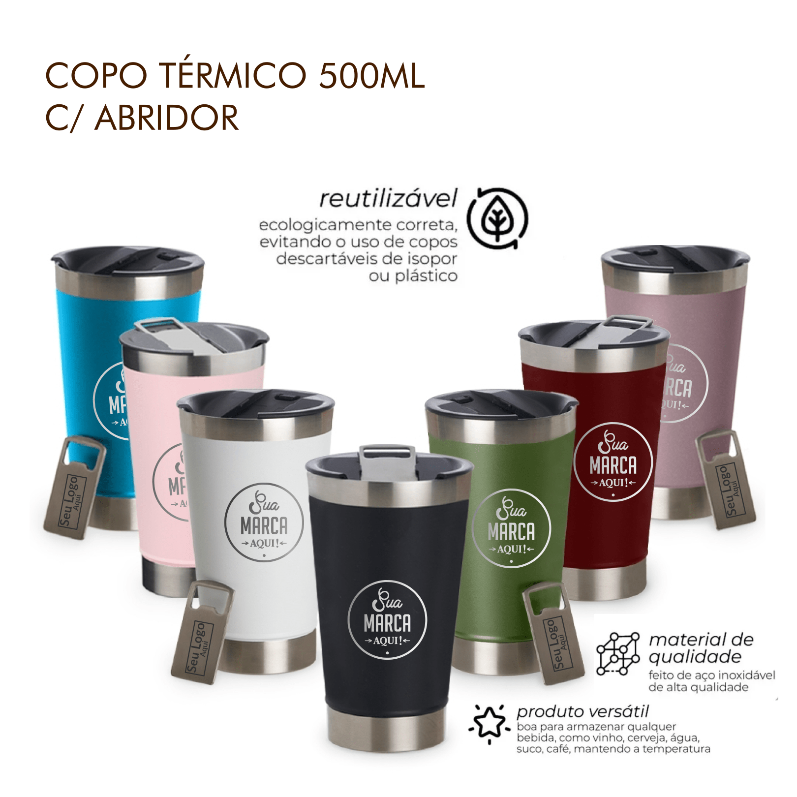 PRODUTOS TÉRMICOS PERSONALIZÁVEIS COM A SUA MARCA - DIVERSOS - Creative ...